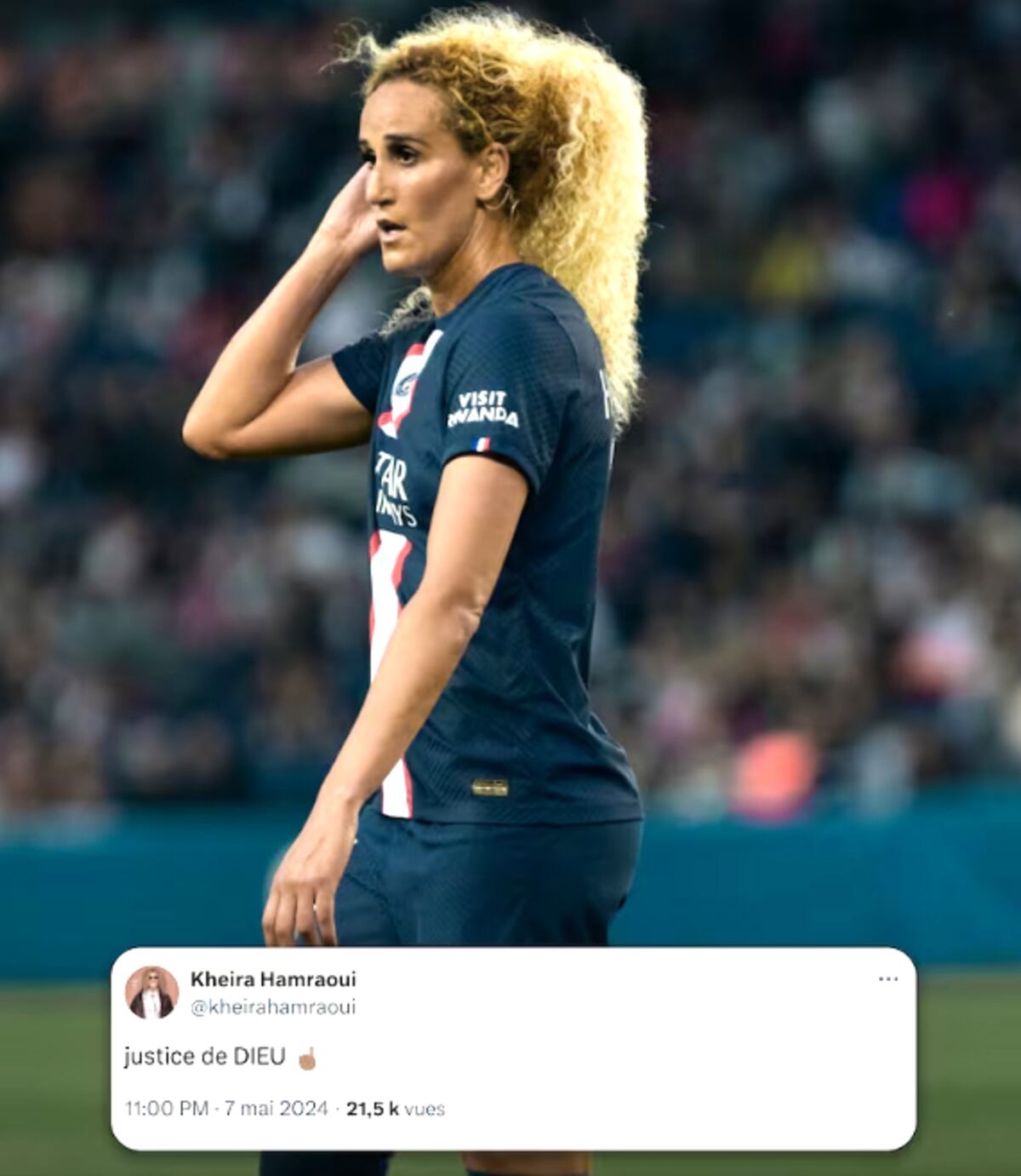 Exjugadora del PSG desata polémica al celebrar la eliminación del ...